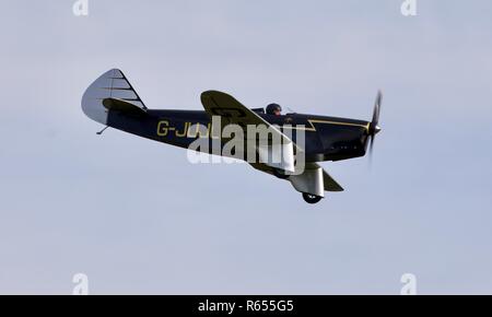 Chilton Monoplane at Shuttleworth Race Day air show Stock Photo - Alamy