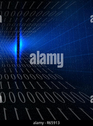 binary numbers in perspective Stock Photo - Alamy