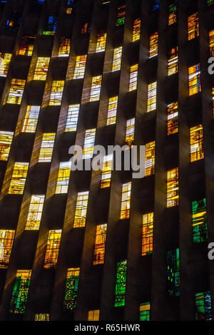 The Baptistry window in Coventry Cathedral, UK., designed by John Piper ...