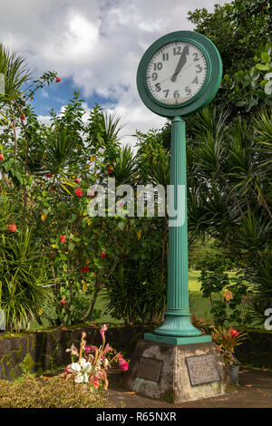Hilo, Hawaii - The Tsunami Clock of Doom near Hilo Bay. The clock ...