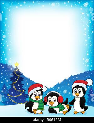 Bird theme frame 2 - picture illustration Stock Photo - Alamy