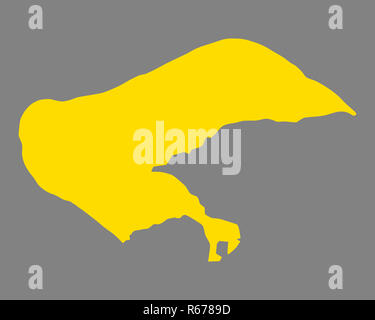 Map of Borkum Stock Photo - Alamy