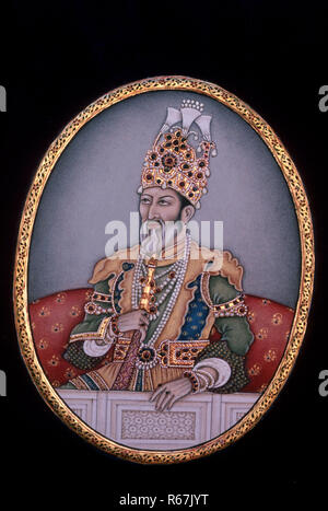 Portrait of shah jahan, painting Stock Photo - Alamy