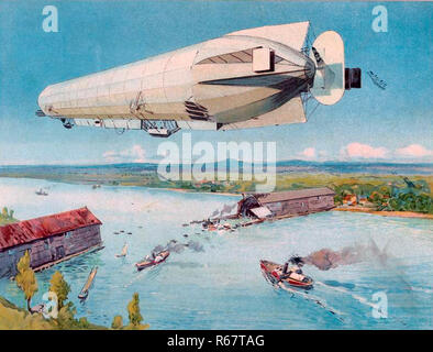 Zeppelin First Flight Stock Photo - Alamy