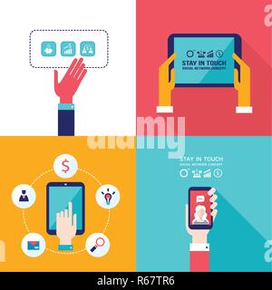 Hand using smartphone for sending email vector illustration graphic ...
