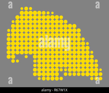 Map of Fehmarn Stock Photo - Alamy