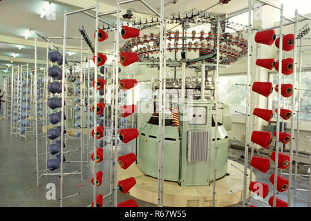 circular knitting machine Stock Photo - Alamy