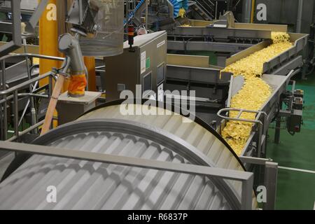 Lays crisps production line at the Frito-Lay factory on November 22 ...