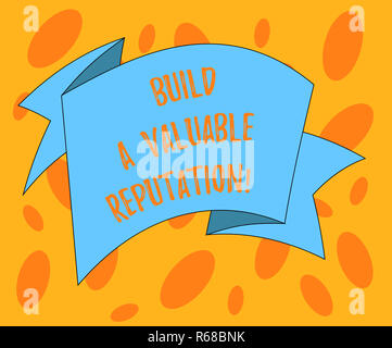 Writing note showing Build A Reputation For Professionalism. Business ...