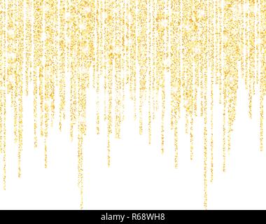 Vector falling in lines gold glitter confetti dots Stock Vector Image ...