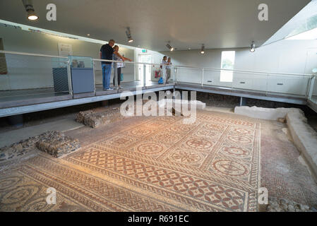 The Hypocaust Roman Mosaic Floor - Verulamium Park - St Albans ...
