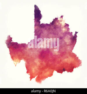 Northern Cape South Africa Map grey Stock Photo - Alamy