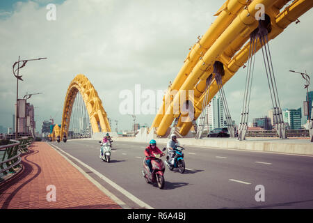 DA NANG, VIETNAM - NOVEMBER 25, 2018: Dragon bridge ( Cua Rong ), this ...