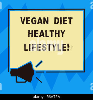 Text sign showing Vegan Diet Healthy Lifestyle. Conceptual photo ...