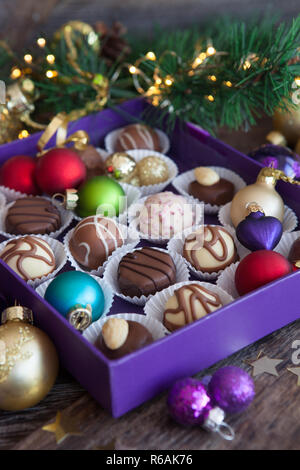 Colorful chocolates and sweets for a Merry Christmas / Happy Holidays ...