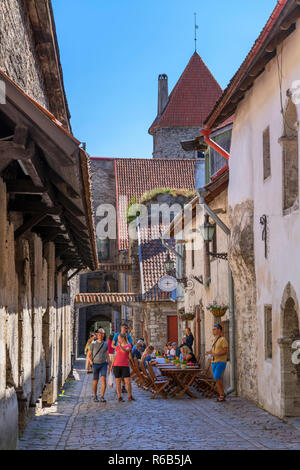 St. Catherine's Passage (Katariina Käik) in the Old Town of Tallinn the ...