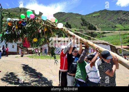 Unsha- Carnival in CHAVIN de Huantar. Department of Ancash.PERU Stock ...