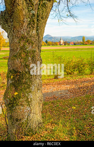Country Idyll With View To German Highlands Stock Photo - Alamy