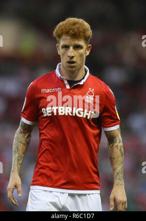 Jack Colback #8 of Nottingham Forest on the ball during the game Stock ...