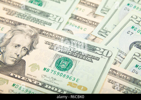 American 20 Dollar Bank notes Stock Photo - Alamy