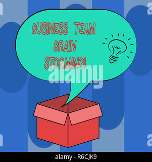 Handwriting text Brain Storming. Concept meaning Stimulating creative ...