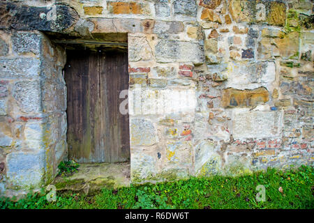 old, medieval abbey wall Stock Photo - Alamy