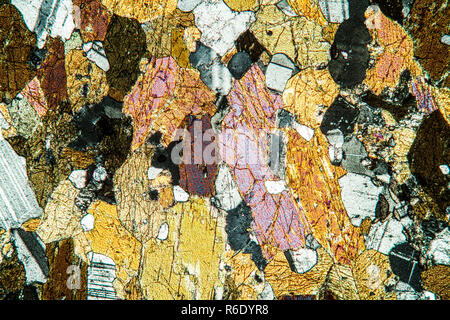 Amphibolite rock 50x Stock Photo - Alamy
