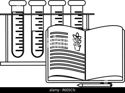 Science experiments and investigation black and white Stock Vector Image & Art - Alamy