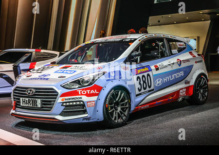 Hyundai I30 Rally car at the Frankfurt motor show 2017 in Germany Stock ...