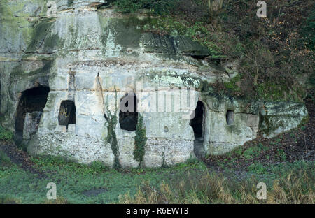 Anchor Church, Ingleby Caves, Ingleby , Derbyshire Stock Photo - Alamy