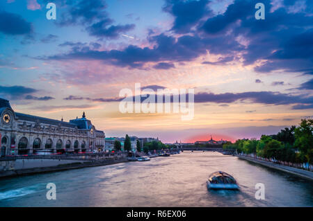 Sunset over Orsay Museum Stock Photo - Alamy