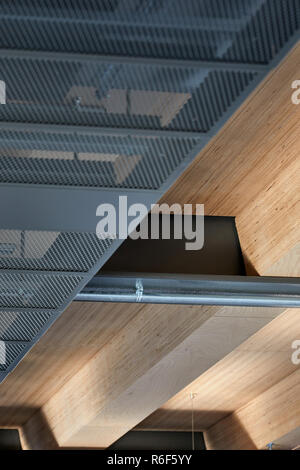 Detail of ceiling. 21 Soho Square, London, United Kingdom. Architect ...