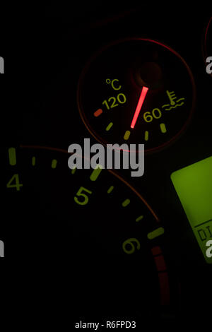 Coolant temperature symbol in a car Stock Photo - Alamy
