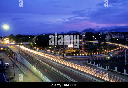 Flyover by night, Coimbatore, Tamil Nadu, India, Asia Stock Photo - Alamy
