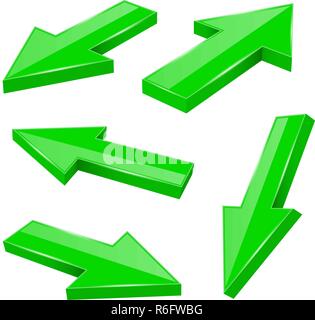 Green straight arrow up. Cursor sign. Navigation concept. Direction ...