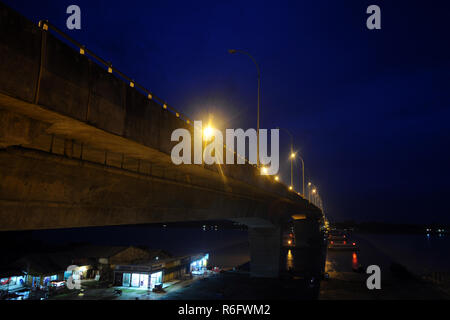 Khan Jahan Ali Bridge over Rupsa or Bhairab River in Khulna, Bangladesh ...