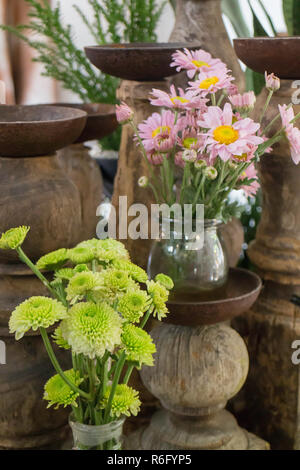 Flower vase decorated in health spa, stock photo Stock Photo - Alamy