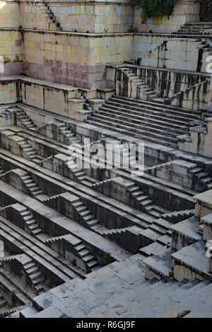 The ancient Dhabhai Kund stepwell in Bundi. One of the largest ...