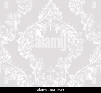 Vintage acanthus decor ornamented pattern Vector. Victorian flourish ...