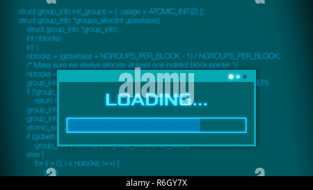 computer hacking concept with code script programming on laptop vector ...