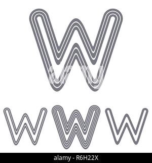 grey line M alphabet letter logo icon. Creative design for company and ...