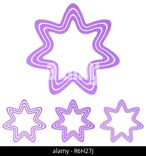 Light purple star logo design set Stock Vector Image & Art - Alamy