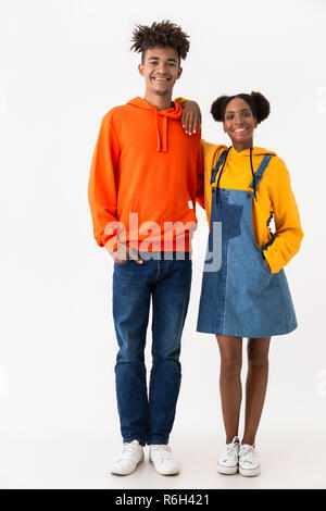 Photo of joyful african american brother and sister taking selfie and ...