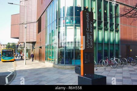 Cardiff Central Library (Welsh: Llyfrgell Ganolog Caerdydd), is the ...