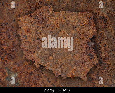 Map of Poland on texture Stock Photo - Alamy