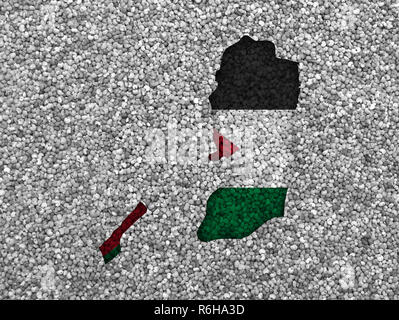 Map of Palestine on poppy Stock Photo - Alamy
