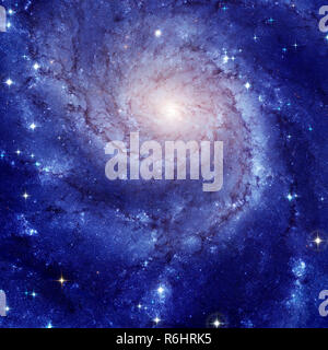Spiral galaxy M101 ( Pinwheel Galaxy ), Hubble Space Telescope Stock ...