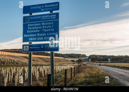 A90 Aberdeen Western Peripheral Route known as City of Aberdeen Bypass ...
