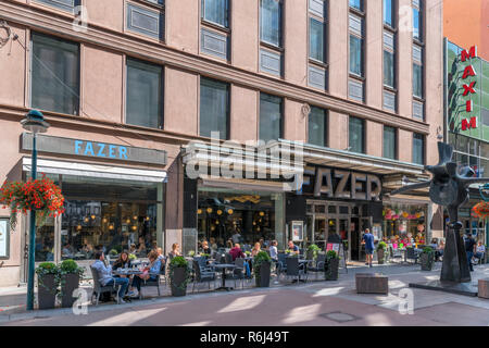 Karl Fazer cafe on Kluuvikatu street, Helsinki, Finland Stock Photo - Alamy