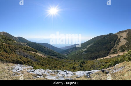 Wide view the meadows in The Vratna valley at the national park Mala ...